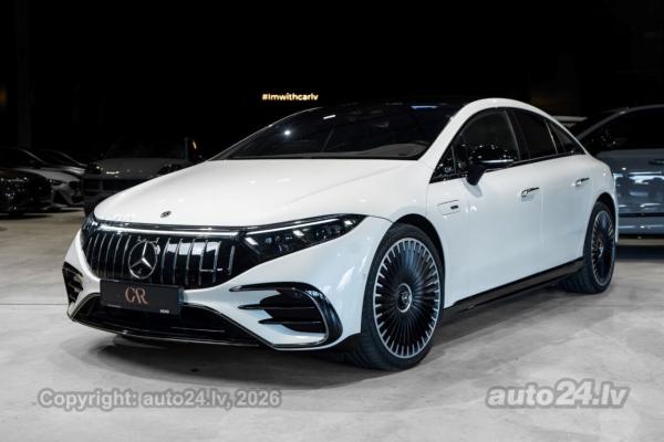 Balts Mercedes-Benz EQS 2023 Rīga, ar dzinēja tilpumu 0.00 L un nobraukumu 32 tūkst. km par 93900 €, foto  vietnē AUTOMOTO.COM.LV