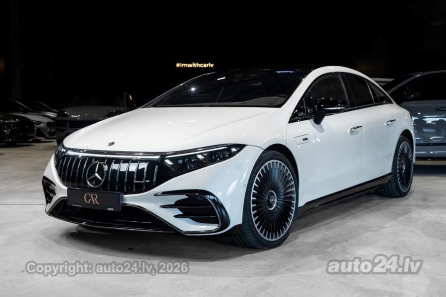 Balts Mercedes-Benz EQS 2023 Rīga, ar dzinēja tilpumu 0.00 L un nobraukumu 32 tūkst. km par 93900 €, foto 1 vietnē AUTOMOTO.COM.LV