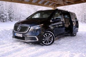 Melns Mercedes-Benz EQV 2022 Viļņa, ar dzinēja tilpumu 0.00 L un nobraukumu 82 tūkst. km par 49997 €, foto  vietnē AUTOMOTO.COM.LV