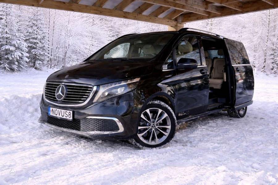 Melns Mercedes-Benz EQV 2022 Viļņa, ar dzinēja tilpumu 0.00 L un nobraukumu 82 tūkst. km par 49997 €, foto 1 vietnē AUTOMOTO.COM.LV