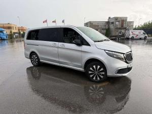 Grey Mercedes-Benz EQV 2023 in Kaunas, with an engine capacity of 0.00 L and mileage of 0 thousand km for 12700 €, photo  on AUTOMOTO.COM.LV