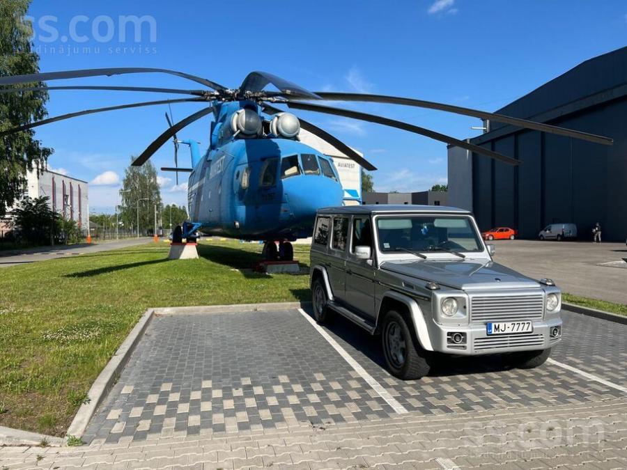 Grey Mercedes-Benz G 320 1998 in Riga, with an engine capacity of 3.20 L and mileage of 273 thousand km for 25700 €, photo 1 on AUTOMOTO.COM.LV