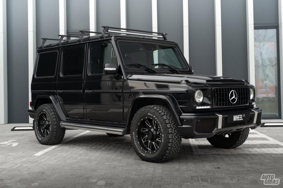 Black Mercedes-Benz G 350 2010 in Vilnius, with an engine capacity of 3.00 L and mileage of 278 thousand km for 43500 €, photo 7 on AUTOMOTO.COM.LV