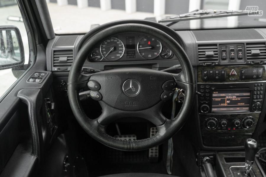 Black Mercedes-Benz G 350 2010 in Vilnius, with an engine capacity of 3.00 L and mileage of 278 thousand km for 43500 €, photo 23 on AUTOMOTO.COM.LV