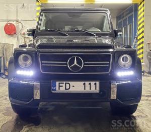 Black Mercedes-Benz G 350 2011 in Jurmala, with an engine capacity of 3.00 L and mileage of 240 thousand km for 34900 €, photo 6 on AUTOMOTO.COM.LV