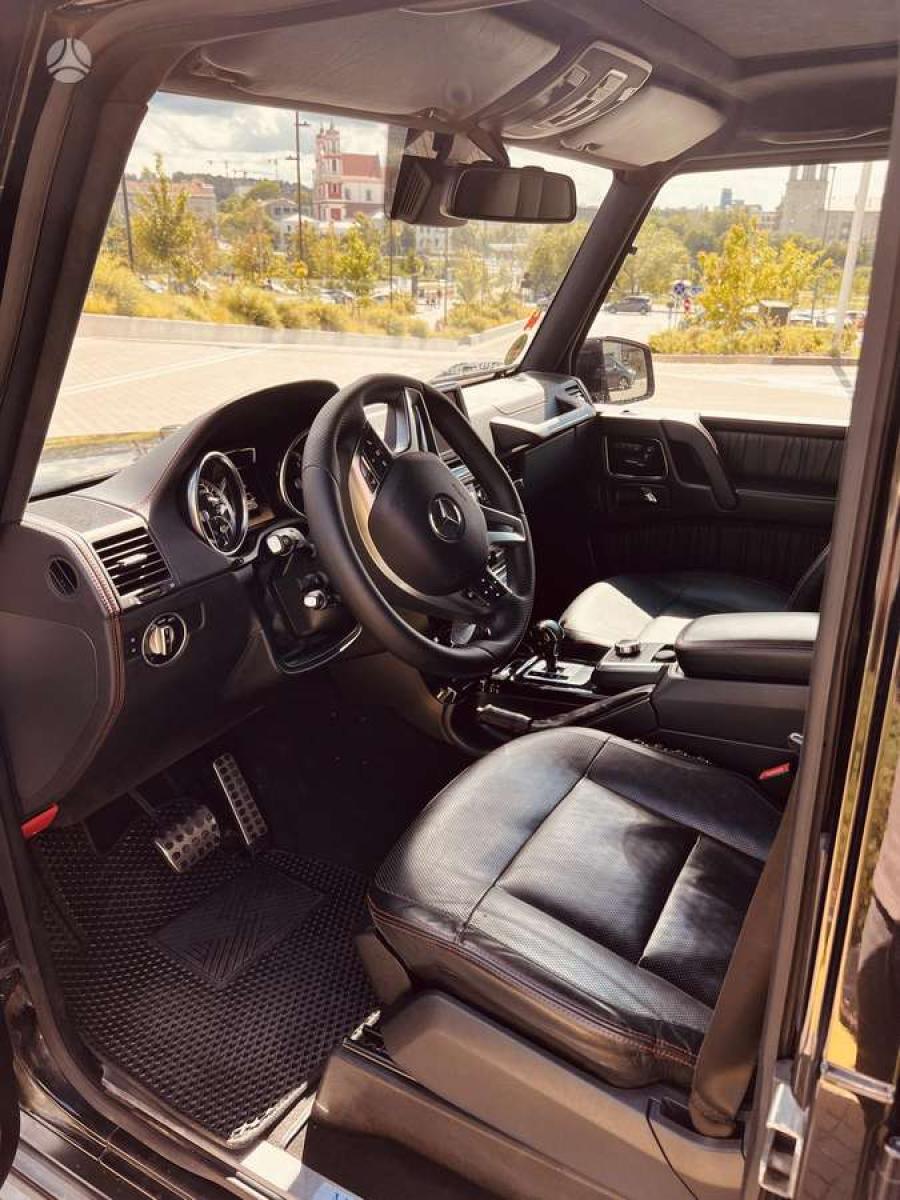Black Mercedes-Benz G 350 2015 in Vilnius, with an engine capacity of 2.99 L and mileage of 254 thousand km for 53900 €, photo 9 on AUTOMOTO.COM.LV