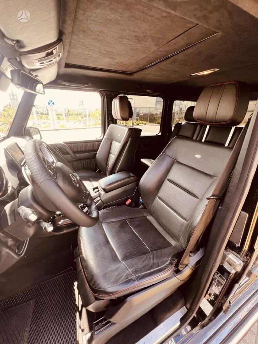 Black Mercedes-Benz G 350 2015 in Vilnius, with an engine capacity of 2.99 L and mileage of 254 thousand km for 53900 €, photo 10 on AUTOMOTO.COM.LV