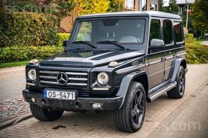 Mercedes-Benz G 350 2015 in Riga on AUTOMOTO.COM.LV Black Mercedes-Benz G 350 2015 in Riga, with an engine capacity of 3.00 L and mileage of 213 thousand km for 42990 €, photo 1 on AUTOMOTO.COM.LV