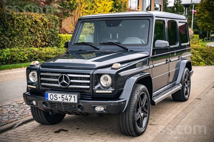 Black Mercedes-Benz G 350 2015 in Riga, with an engine capacity of 3.00 L and mileage of 213 thousand km for 42990 €, photo 1 on AUTOMOTO.COM.LV