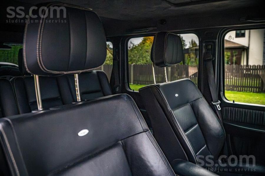 Black Mercedes-Benz G 350 2015 in Riga, with an engine capacity of 3.00 L and mileage of 213 thousand km for 42990 €, photo 17 on AUTOMOTO.COM.LV