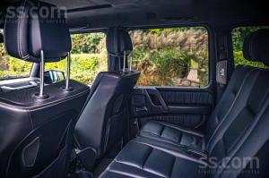 Black Mercedes-Benz G 350 2015 in Riga, with an engine capacity of 3.00 L and mileage of 213 thousand km for 42990 €, photo 25 on AUTOMOTO.COM.LV