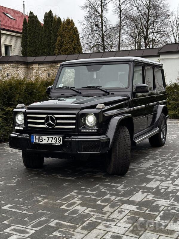 Black Mercedes-Benz G 350 2018 in Riga, with an engine capacity of 3.00 L and mileage of 90 thousand km for 76835 €, photo 2 on AUTOMOTO.COM.LV