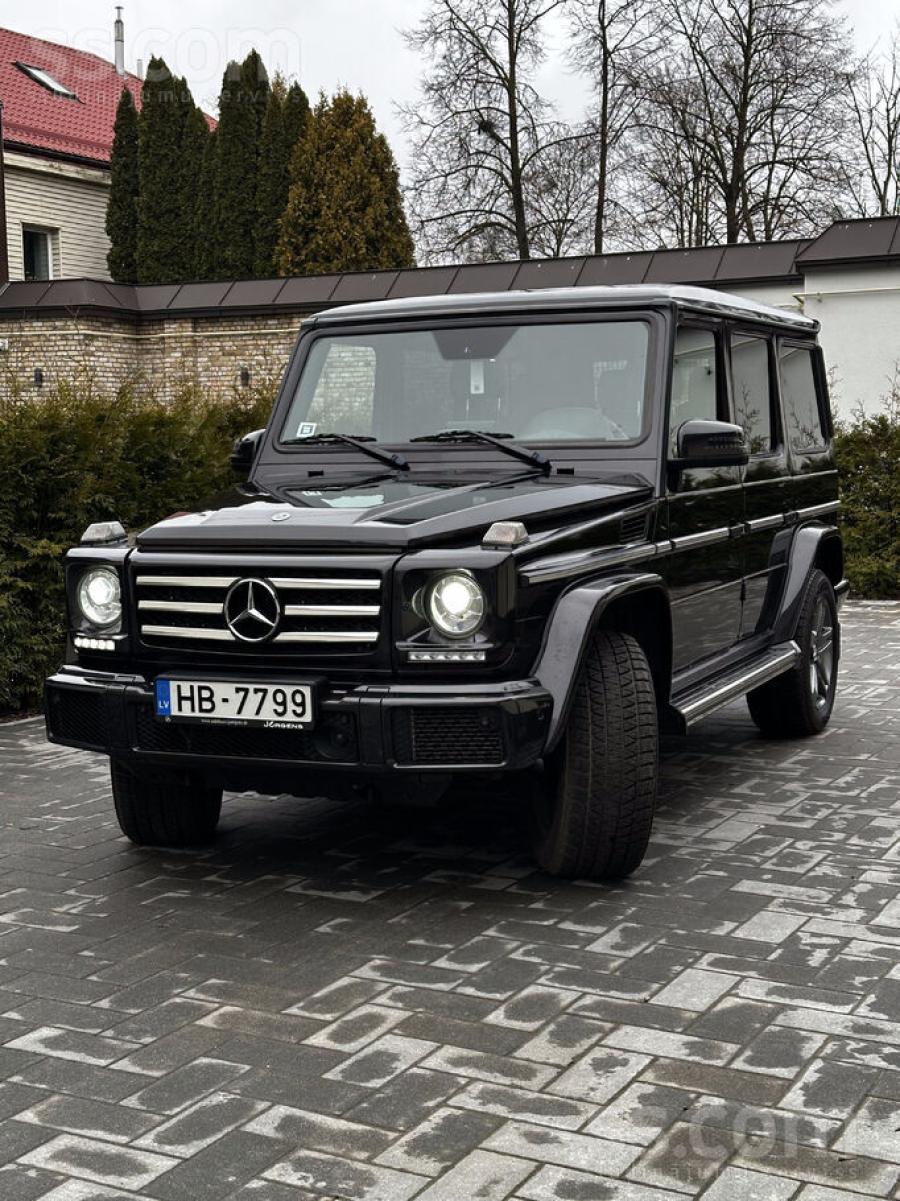 Black Mercedes-Benz G 350 2018 in Riga, with an engine capacity of 3.00 L and mileage of 90 thousand km for 76835 €, photo 2 on AUTOMOTO.COM.LV
