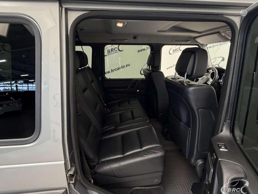 Grey Mercedes-Benz G 350 2014 in Vilnius, with an engine capacity of 2.99 L and mileage of 226 thousand km for 38500 €, photo 13 on AUTOMOTO.COM.LV