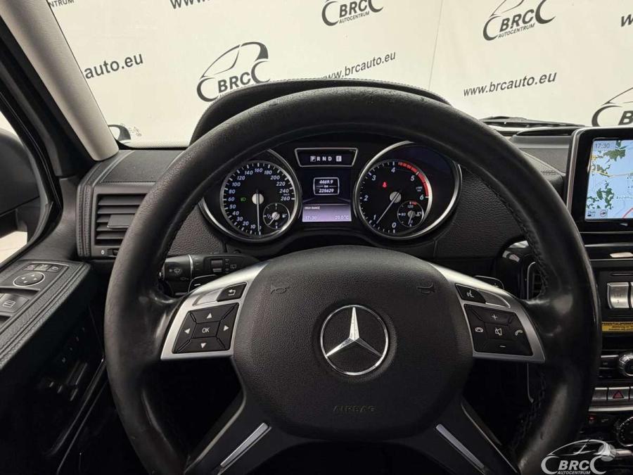 Grey Mercedes-Benz G 350 2014 in Vilnius, with an engine capacity of 2.99 L and mileage of 226 thousand km for 38500 €, photo 32 on AUTOMOTO.COM.LV