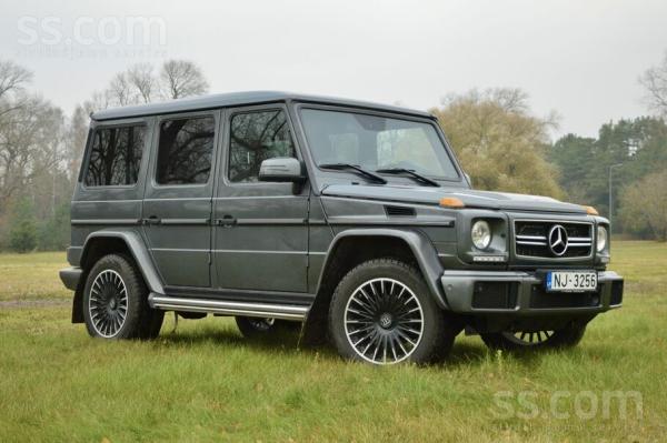 Mercedes-Benz G 350 2016 in Liepaja on AUTOMOTO.COM.LV Grey Mercedes-Benz G 350 2016 in Liepaja, with an engine capacity of 3.50 L and mileage of 122 thousand km for 61000 €, photo 1 on AUTOMOTO.COM.LV