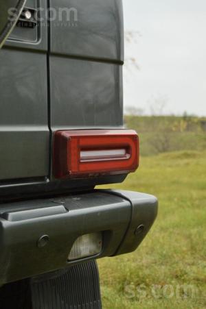 Grey Mercedes-Benz G 350 2016 in Liepaja, with an engine capacity of 3.50 L and mileage of 122 thousand km for 61000 €, photo 8 on AUTOMOTO.COM.LV