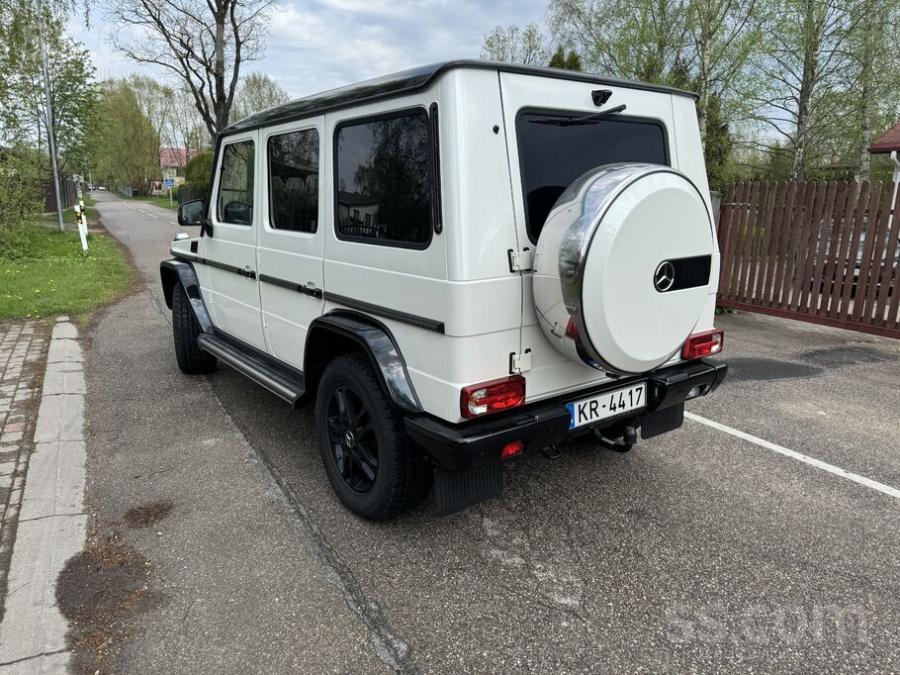 Белый Мерседес Г 350 2015 в Рига, объемом двигателя 3.00 л и пробегом 80 тыс. км за 60500 €, фото 3 на AUTOMOTO.COM.LV