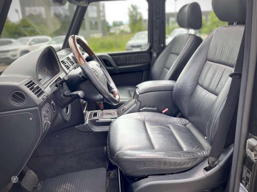 Melns Mercedes-Benz g-400 2002 Viļņa, ar dzinēja tilpumu 4.00 L un nobraukumu 222 tūkst. km par 21999 €, foto 14 vietnē AUTOMOTO.COM.LV