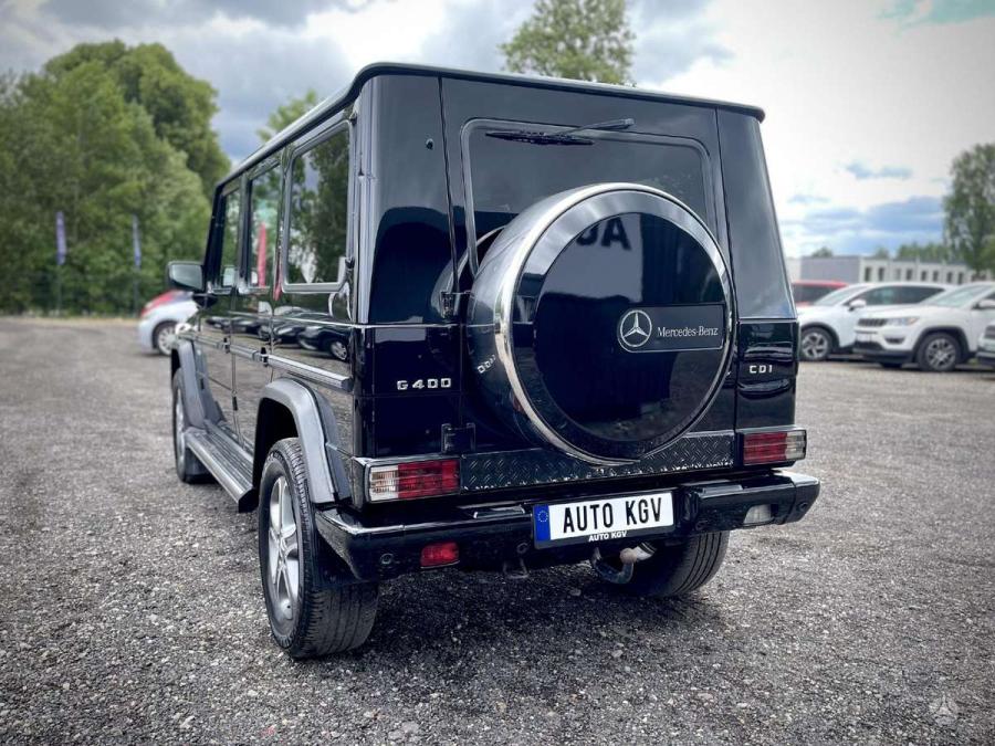 Melns Mercedes-Benz g-400 2002 Viļņa, ar dzinēja tilpumu 4.00 L un nobraukumu 222 tūkst. km par 21999 €, foto 4 vietnē AUTOMOTO.COM.LV