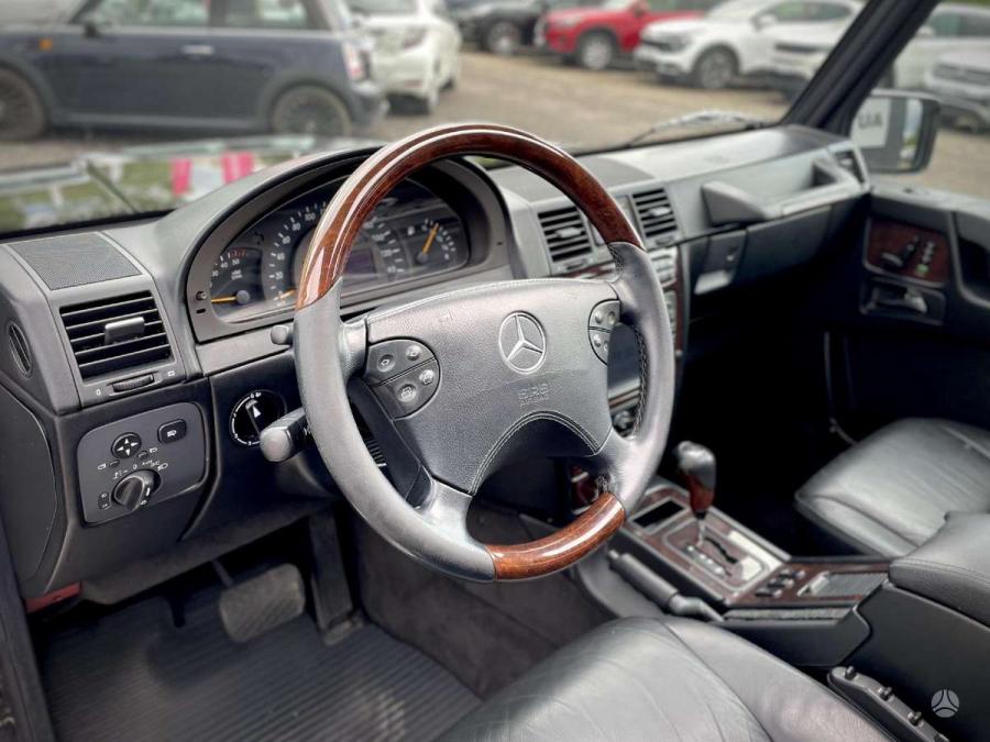 Melns Mercedes-Benz g-400 2002 Viļņa, ar dzinēja tilpumu 4.00 L un nobraukumu 222 tūkst. km par 21999 €, foto 15 vietnē AUTOMOTO.COM.LV