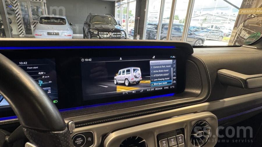 Melns Mercedes-Benz g-400 2022 Rīga, ar dzinēja tilpumu 3.00 L un nobraukumu 60 tūkst. km par 145000 €, foto 51 vietnē AUTOMOTO.COM.LV