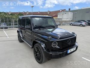 Black Mercedes-Benz g-400 2024 in Tallinn, with an engine capacity of 3.00 L and mileage of 11 thousand km for 165770 €, photo 2 on AUTOMOTO.COM.LV