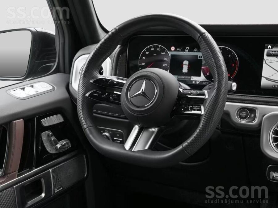 Melns Mercedes-Benz g-400 2025 Rīga, ar dzinēja tilpumu 3.00 L un nobraukumu 14 tūkst. km par 164100 €, foto 6 vietnē AUTOMOTO.COM.LV