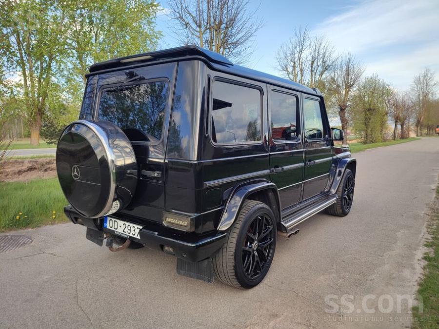 Black Mercedes-Benz g-500 2009 in Ogre, with an engine capacity of 5.50 L and mileage of 340 thousand km for 29000 €, photo 8 on AUTOMOTO.COM.LV