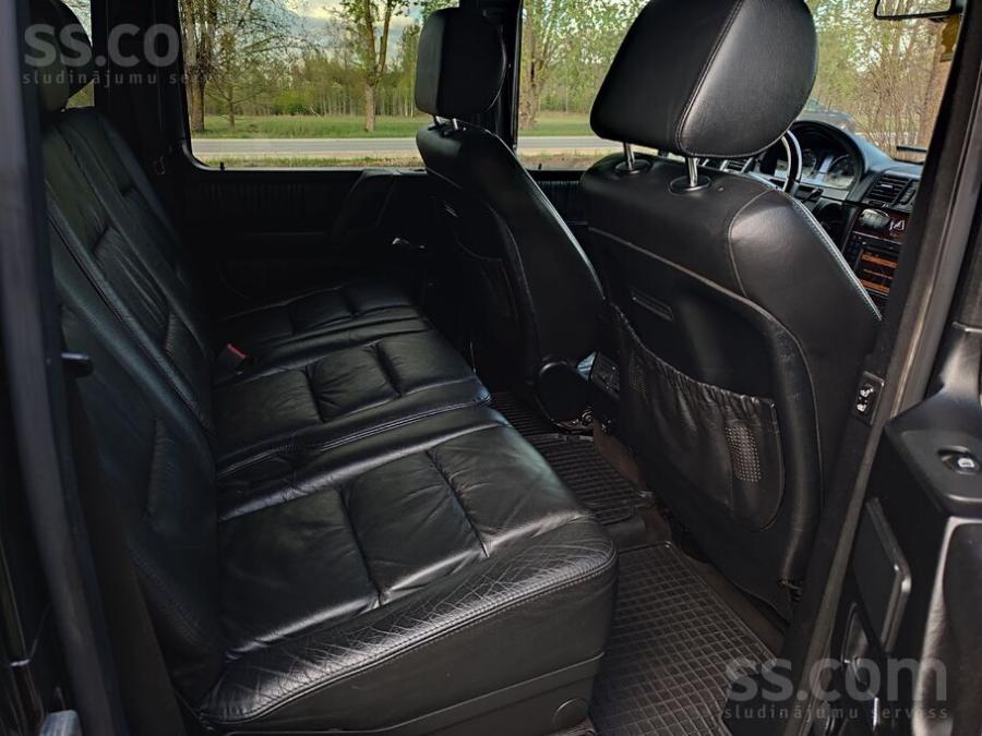 Black Mercedes-Benz g-500 2009 in Ogre, with an engine capacity of 5.50 L and mileage of 340 thousand km for 29000 €, photo 12 on AUTOMOTO.COM.LV