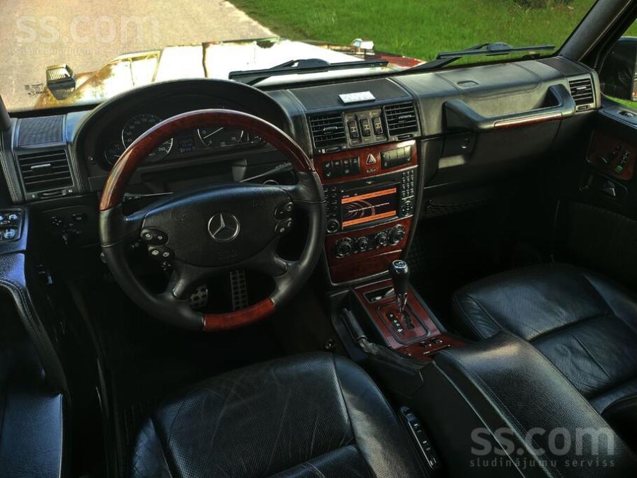 Black Mercedes-Benz g-500 2009 in Ogre, with an engine capacity of 5.50 L and mileage of 340 thousand km for 29000 €, photo 13 on AUTOMOTO.COM.LV