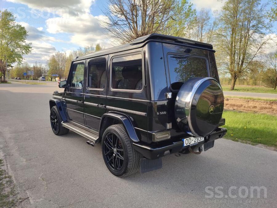 Черный Мерседес Г 500 2009 в Огре, объемом двигателя 5.50 л и пробегом 366 тыс. км за 31000 €, фото 7 на AUTOMOTO.COM.LV