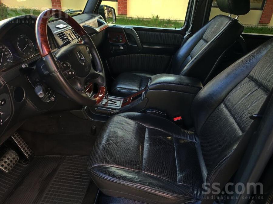 Черный Мерседес Г 500 2009 в Огре, объемом двигателя 5.50 л и пробегом 366 тыс. км за 31000 €, фото 10 на AUTOMOTO.COM.LV