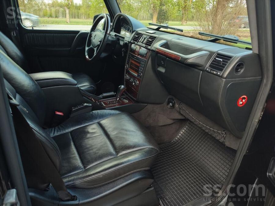 Черный Мерседес Г 500 2009 в Огре, объемом двигателя 5.50 л и пробегом 366 тыс. км за 31000 €, фото 12 на AUTOMOTO.COM.LV