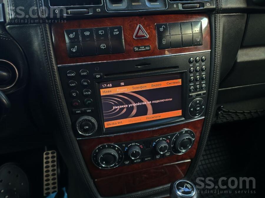 Черный Мерседес Г 500 2009 в Огре, объемом двигателя 5.50 л и пробегом 366 тыс. км за 31000 €, фото 15 на AUTOMOTO.COM.LV