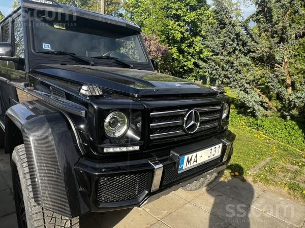 Black Mercedes-Benz g-500 2017 in Tukums, with an engine capacity of 4.00 L and mileage of 65 thousand km for 132600 €, photo 8 on AUTOMOTO.COM.LV