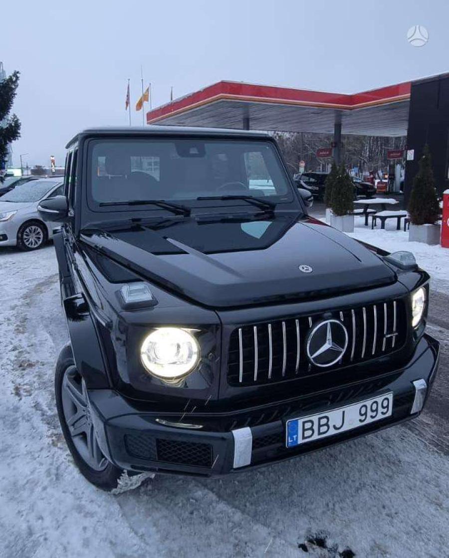 Melns Mercedes-Benz g-500 2022 Kauņa, ar dzinēja tilpumu 3.98 L un nobraukumu 31 tūkst. km par 131000 €, foto 1 vietnē AUTOMOTO.COM.LV