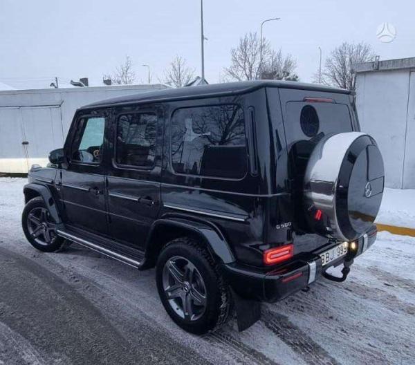 Black Mercedes-Benz g-500 2022 in Kaunas, with an engine capacity of 3.98 L and mileage of 31 thousand km for 131000 €, photo 3 on AUTOMOTO.COM.LV