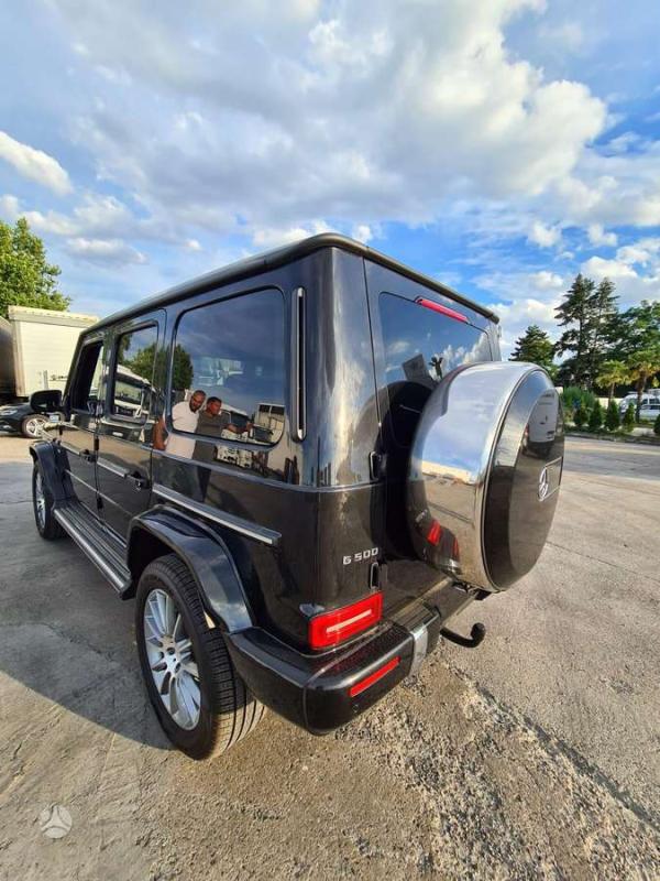 Black Mercedes-Benz g-500 2022 in Kaunas, with an engine capacity of 3.98 L and mileage of 31 thousand km for 131000 €, photo 10 on AUTOMOTO.COM.LV