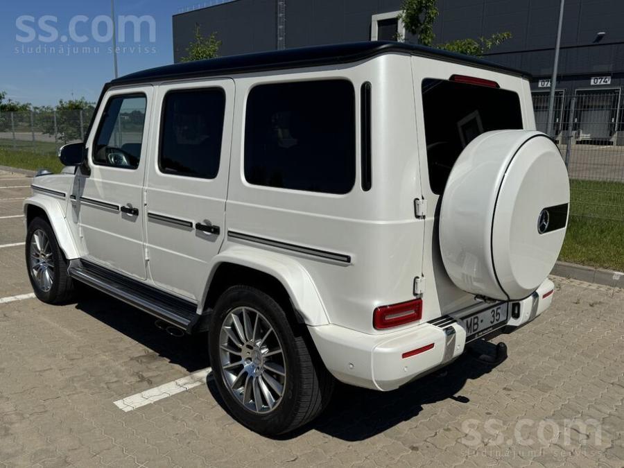 Белый Мерседес Г 500 2021 в Рига, объемом двигателя 4.00 л и пробегом 69 тыс. км за 148000 €, фото 9 на AUTOMOTO.COM.LV