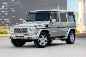 Pelēks Mercedes-Benz g-55-amg 2006 Jelgava, ar dzinēja tilpumu 5.50 L un nobraukumu 44 tūkst. km par 65000 €, foto  vietnē AUTOMOTO.COM.LV