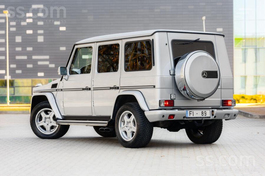 Grey Mercedes-Benz g-55-amg 2006 in Jelgava, with an engine capacity of 5.50 L and mileage of 44 thousand km for 65000 €, photo 5 on AUTOMOTO.COM.LV