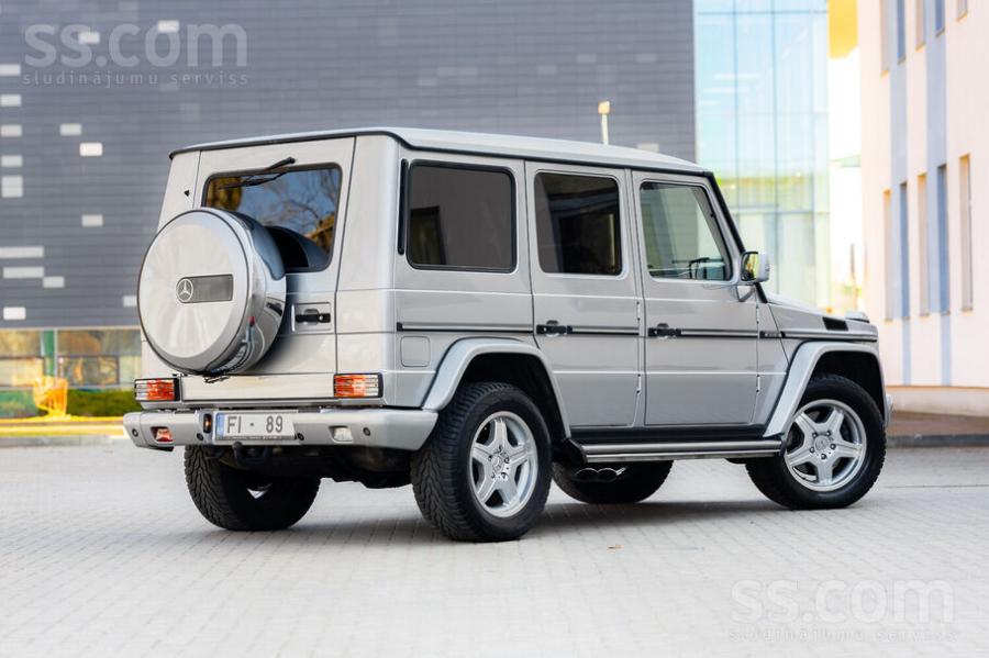 Grey Mercedes-Benz g-55-amg 2006 in Jelgava, with an engine capacity of 5.50 L and mileage of 44 thousand km for 65000 €, photo 6 on AUTOMOTO.COM.LV