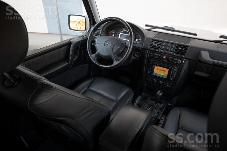 Grey Mercedes-Benz g-55-amg 2006 in Jelgava, with an engine capacity of 5.50 L and mileage of 44 thousand km for 65000 €, photo 10 on AUTOMOTO.COM.LV