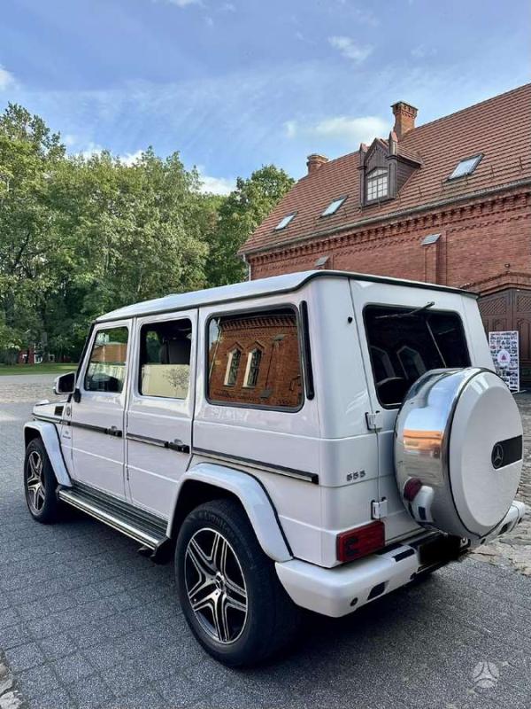 White Mercedes-Benz g-55-amg 2005 in Kaunas, with an engine capacity of 0.00 L and mileage of 176 thousand km for 49700 €, photo 8 on AUTOMOTO.COM.LV