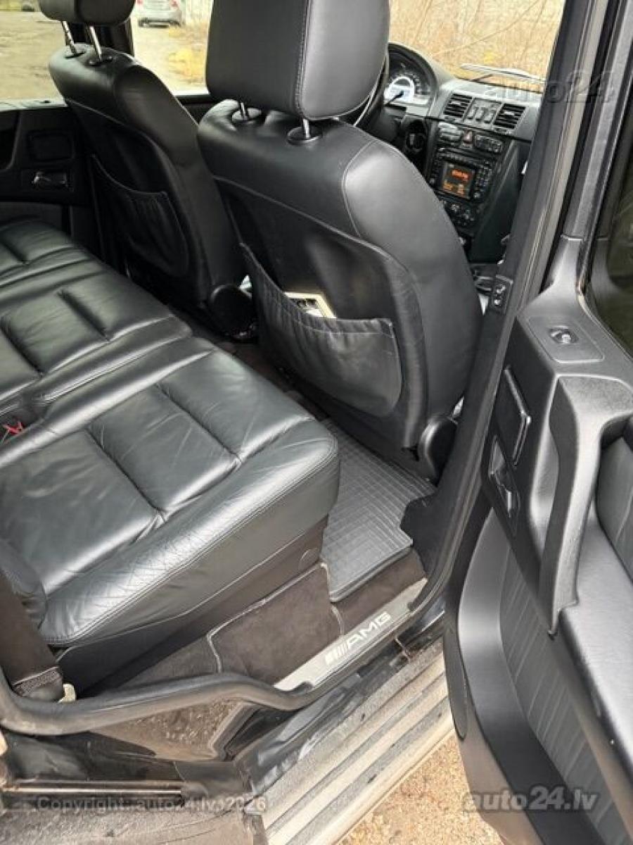 Black Mercedes-Benz G-Class 2004 in Tallinn, with an engine capacity of 5.40 L and mileage of 34 thousand km for 23000 €, photo 10 on AUTOMOTO.COM.LV