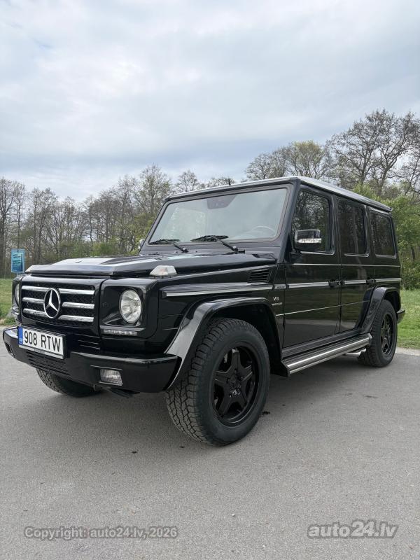 Melns Mercedes-Benz G-Class 2004 Tallina, ar dzinēja tilpumu 5.40 L un nobraukumu 202 tūkst. km par 39900 €, foto 1 vietnē AUTOMOTO.COM.LV