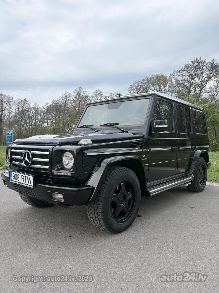 Black Mercedes-Benz G-Class 2004 in Tallinn, with an engine capacity of 5.40 L and mileage of 202 thousand km for 39900 €, photo 1 on AUTOMOTO.COM.LV
