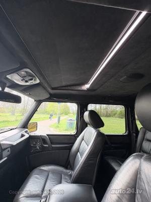Black Mercedes-Benz G-Class 2004 in Tallinn, with an engine capacity of 5.40 L and mileage of 202 thousand km for 39900 €, photo 17 on AUTOMOTO.COM.LV