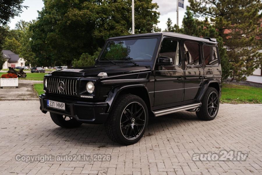 Melns Mercedes-Benz G-Class 2004 Tartu, ar dzinēja tilpumu 5.00 L un nobraukumu 214 tūkst. km par 28000 €, foto 1 vietnē AUTOMOTO.COM.LV